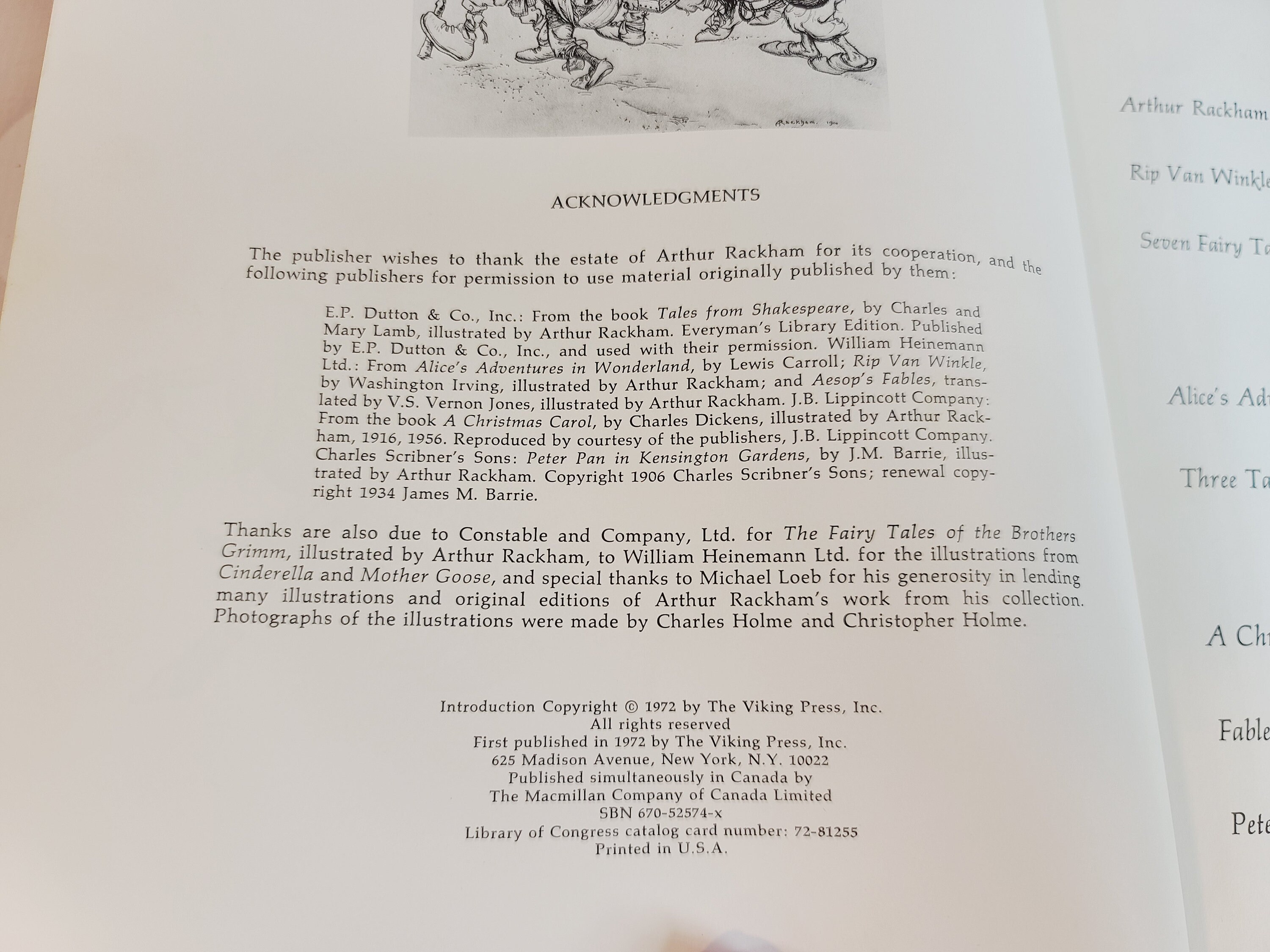 Vintage Once Upon a Time, the Fairytale World of Arthur Rackham, 1972 ...
