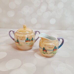 Vintage Trico Peach Lusterware Tea Set, Made in Japan - Etsy