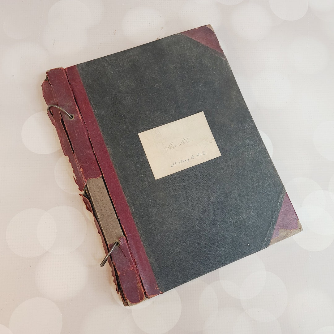 Vintage History of Art Class Notes Notebook - Etsy