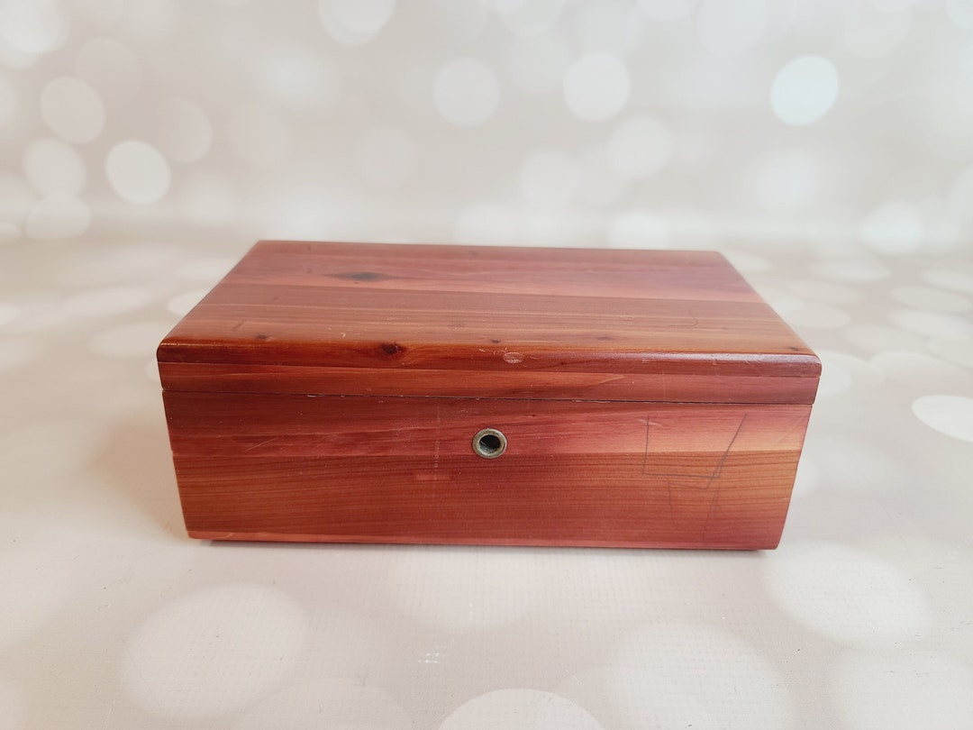 Vintage Cedar Chest Box - Etsy