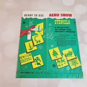 Vintage Christmas Stencils Aero Snow - Etsy
