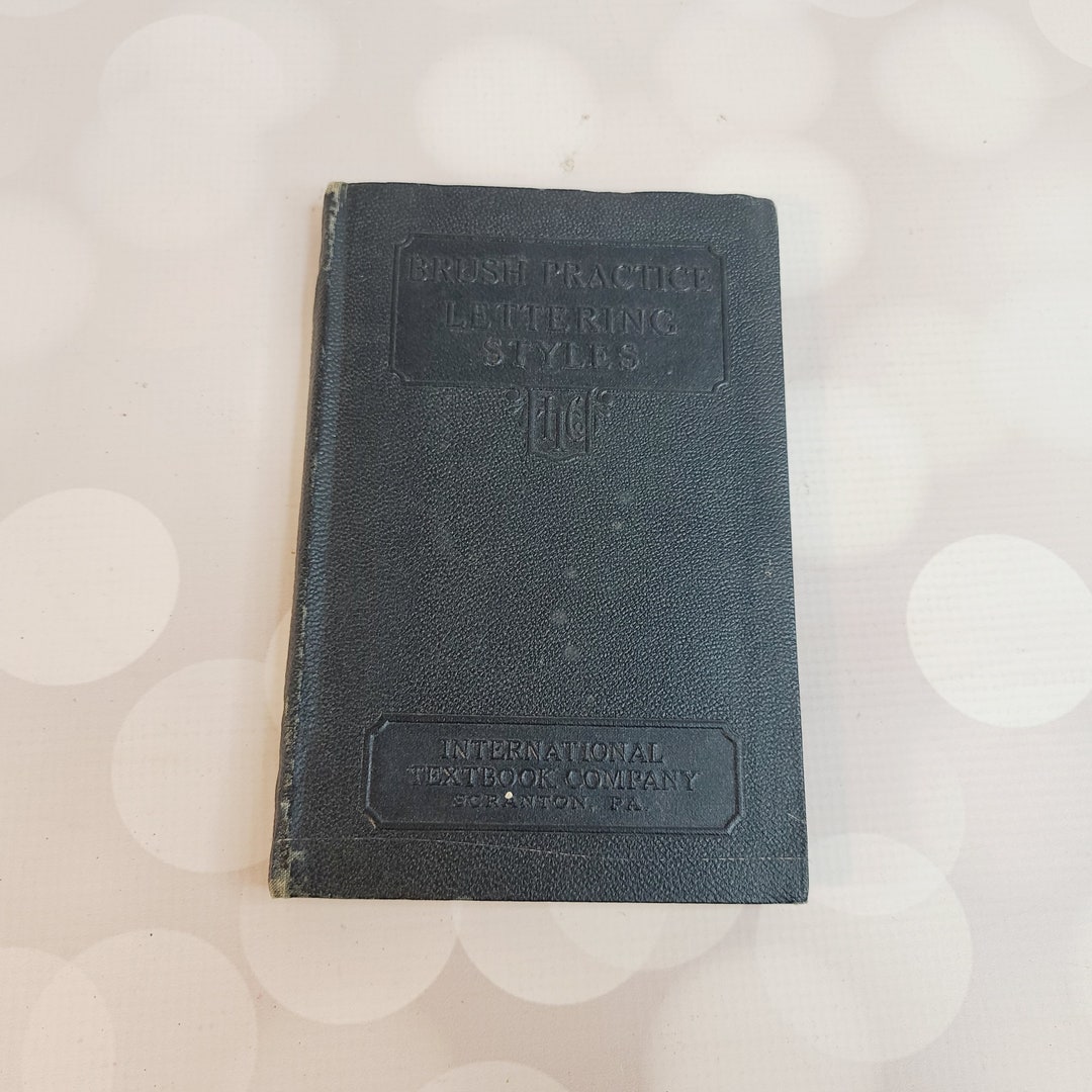 Antique Lettering Art Book - Etsy