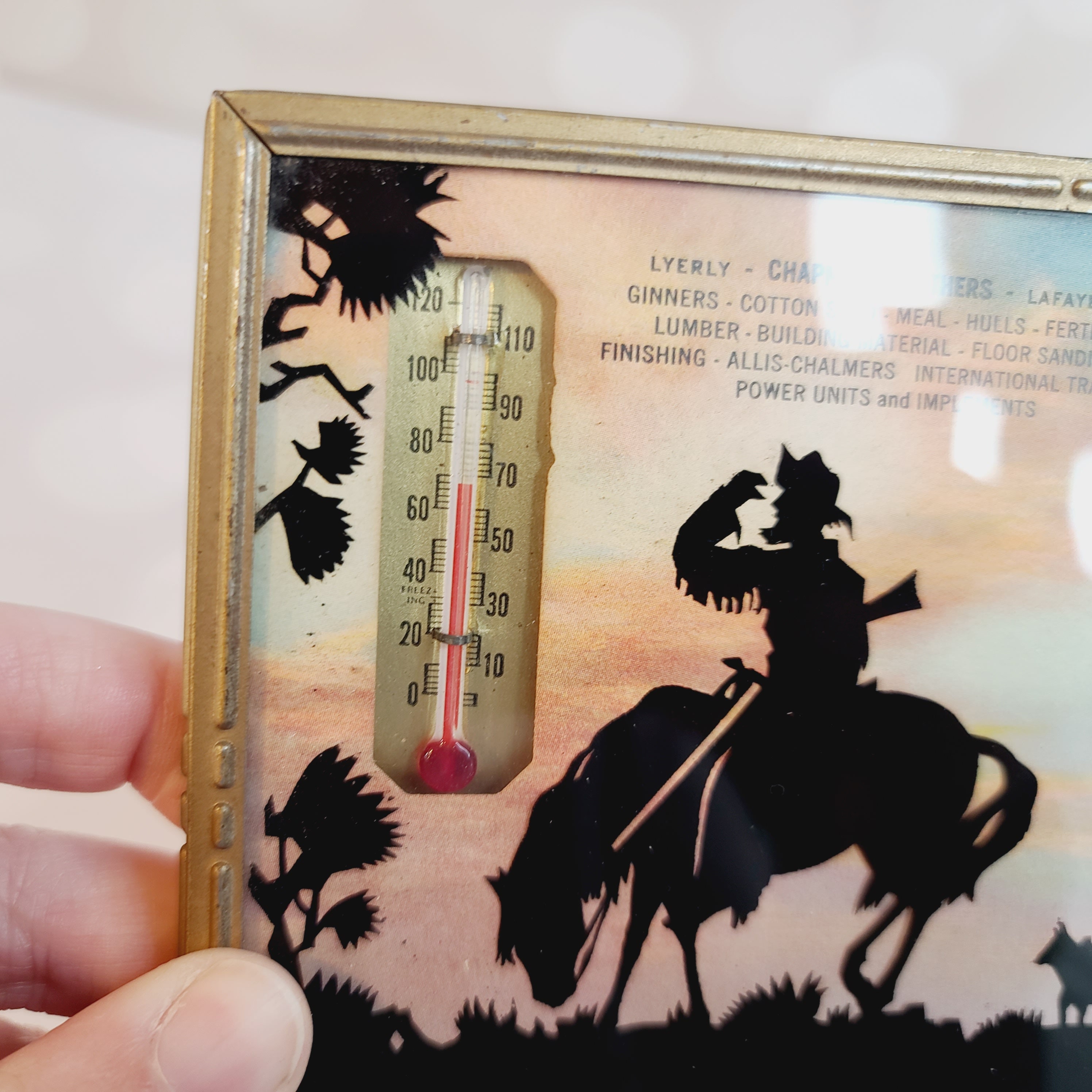 Vintage Reverse Paint Advertising Thermometer Art - Etsy