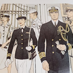 Vintage Uniforms of the US Navy Print, H. Charles Mcbarron Jr, 1962 - Etsy