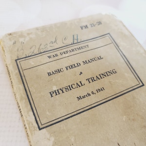 Vintage Military Field Manual and Physical Training Book, 1941 - Etsy