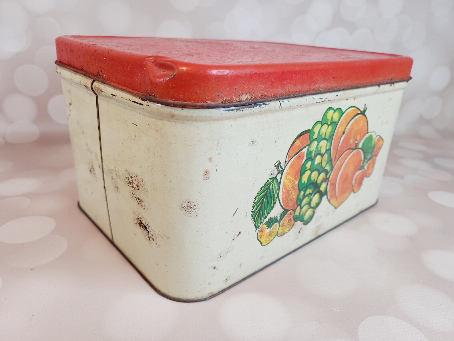 Vintage Metal Bread Box - Etsy