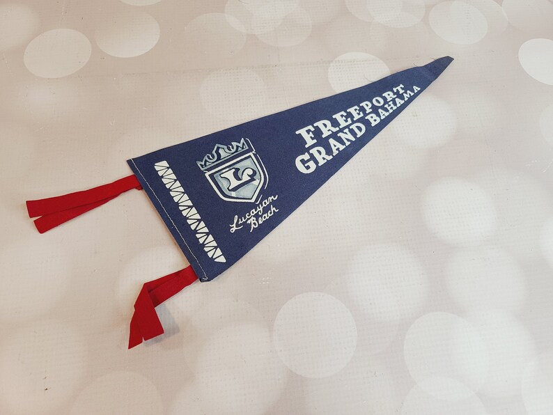 Vintage Freeport Grand Bahama Mini Pennant - Etsy