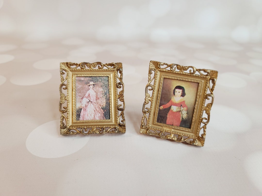 Vintage Mini Art Set Of 2 Etsy