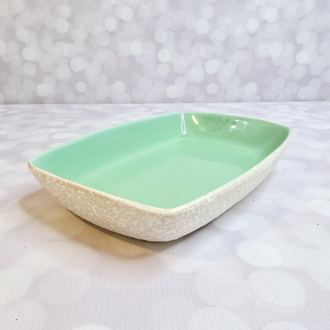 Vintage Mid Century Teal Tray - Etsy