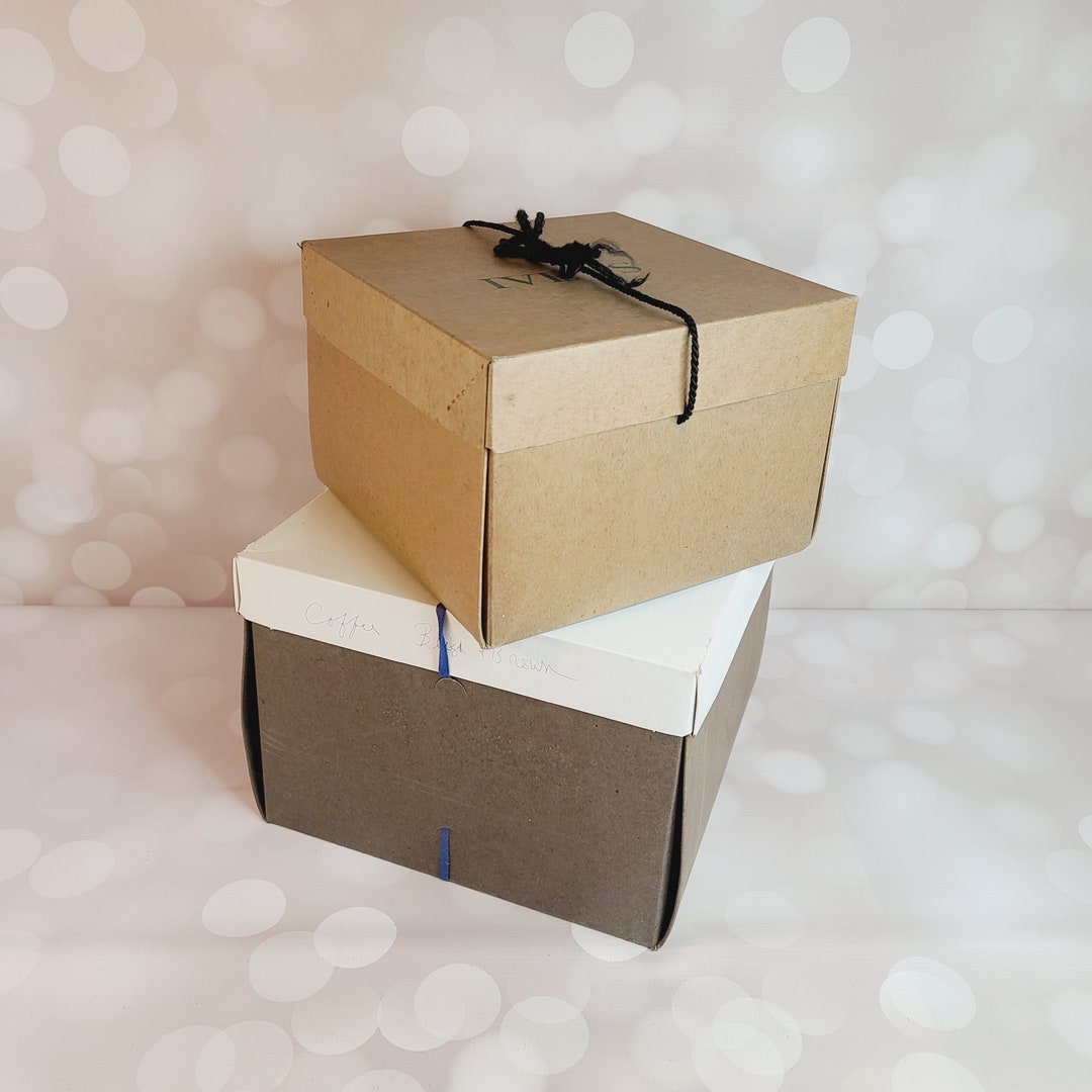 Vintage Hat Boxes, Square - Etsy