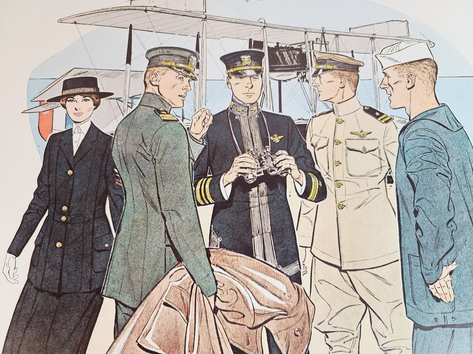 Vintage Uniforms of the US Navy Print H. Charles Mcbarron Jr - Etsy