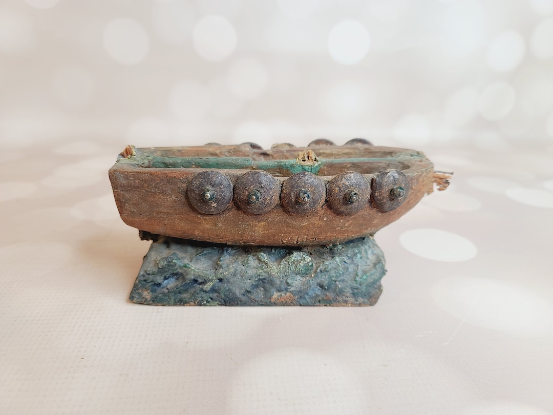 Vintage Boat Statue - Etsy