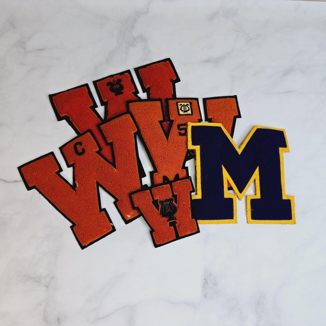 Vintage Letterman Letters - Etsy