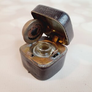 Antique Travel Ink Well - Etsy