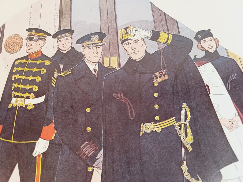 Vintage Uniforms of the US Navy Print, H. Charles Mcbarron Jr - Etsy