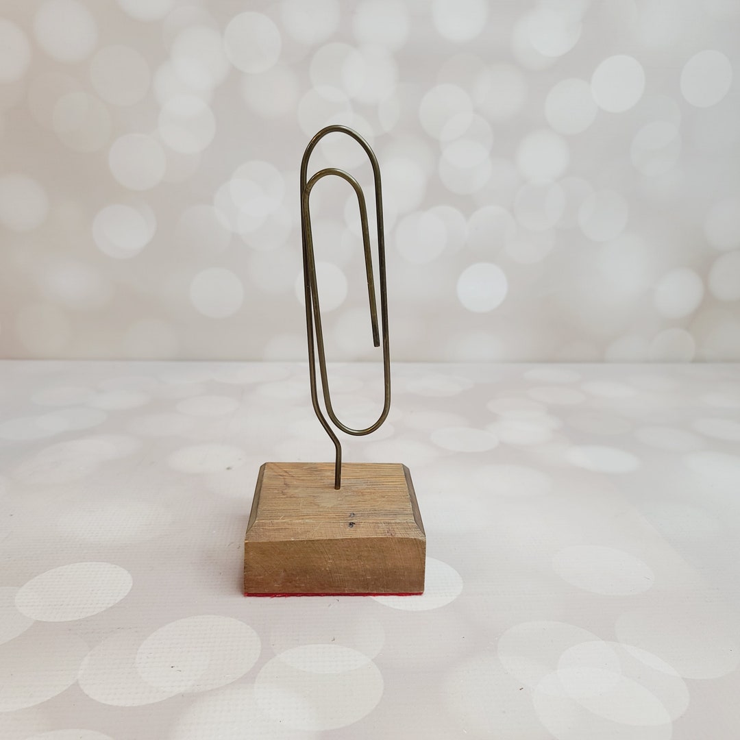 Vintage Large Paper Clip Stand - Etsy