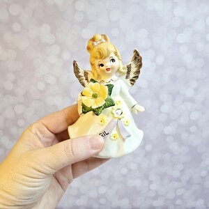 Vintage Lefton April Birthday Angel - Etsy
