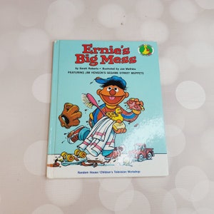 Vintage Ernie's Big Mess, Sesame Street Book, 1981 - Etsy