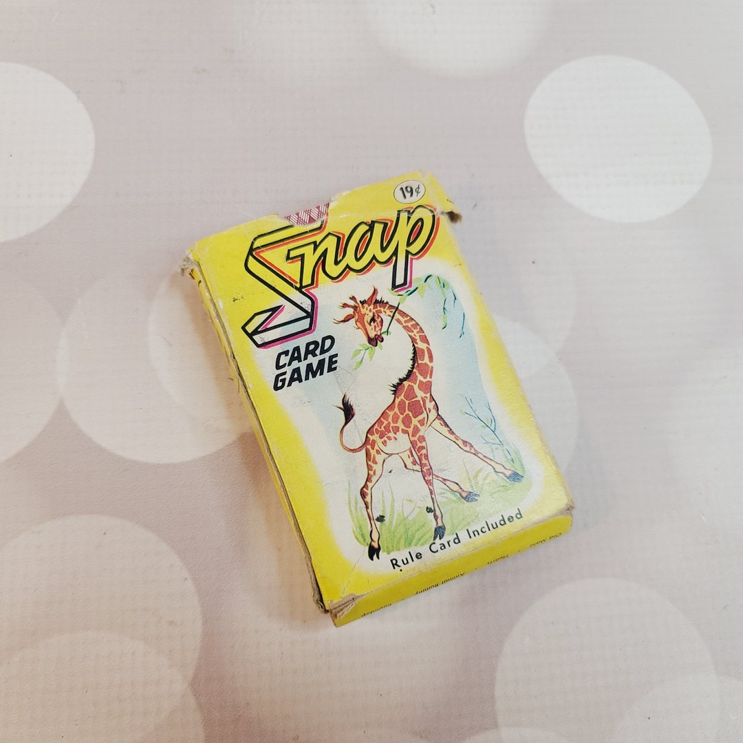 Vintage Snap Card Game - Etsy