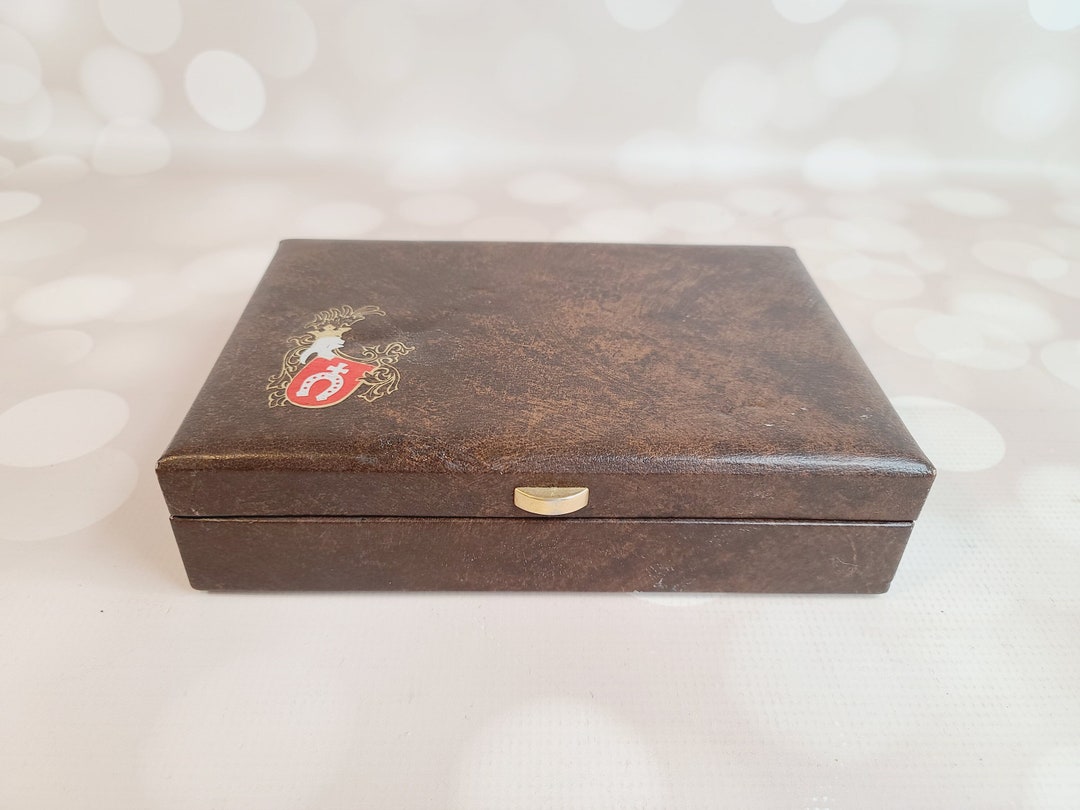 Vintage Lord Buxton Leatherette Jewelry Box - Etsy