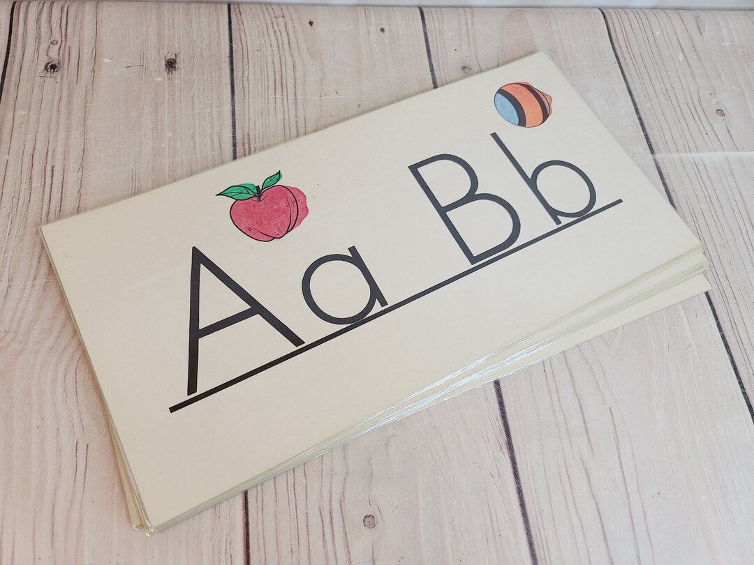 Vintage Letter Cards, Learning School - Etsy