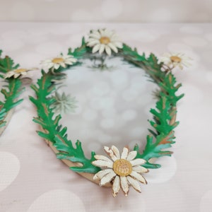 Vintage Toleware Daisy Mirrors, Set of 2 - Etsy