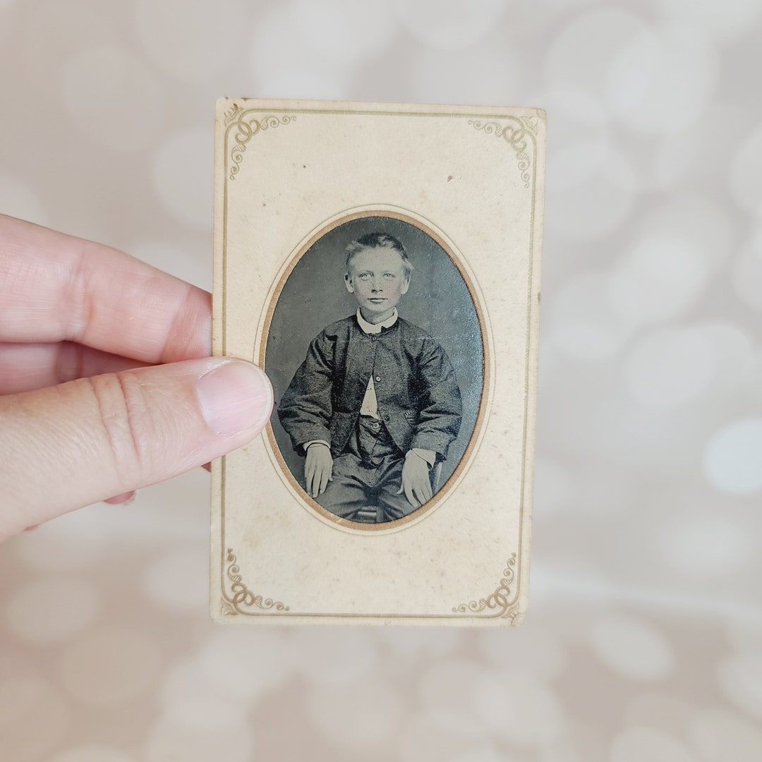 Antique Tin Type, Boy - Etsy