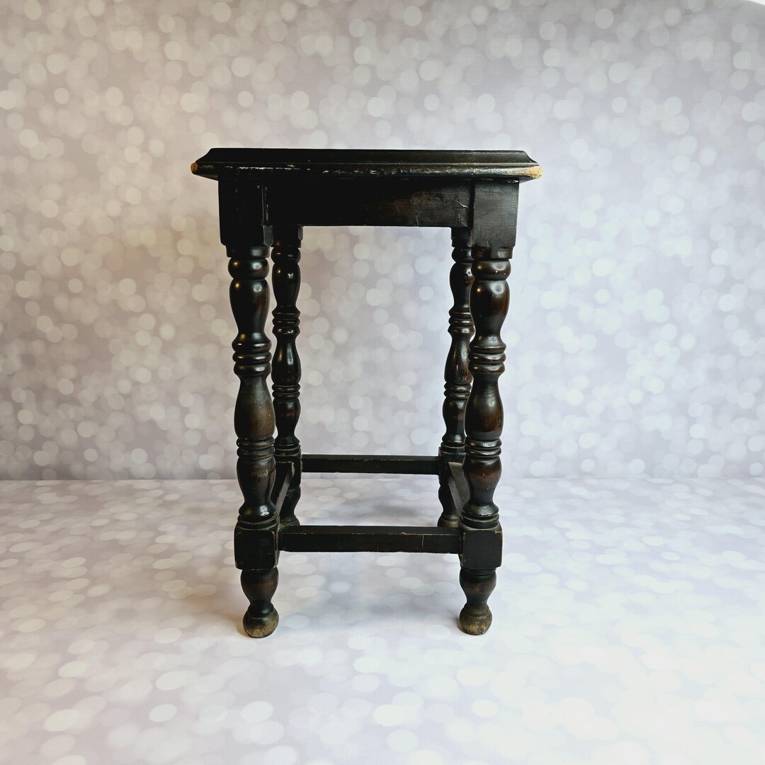 Vintage Wood Side Table - Etsy