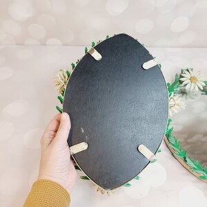 Vintage Toleware Daisy Mirrors, Set of 2 - Etsy