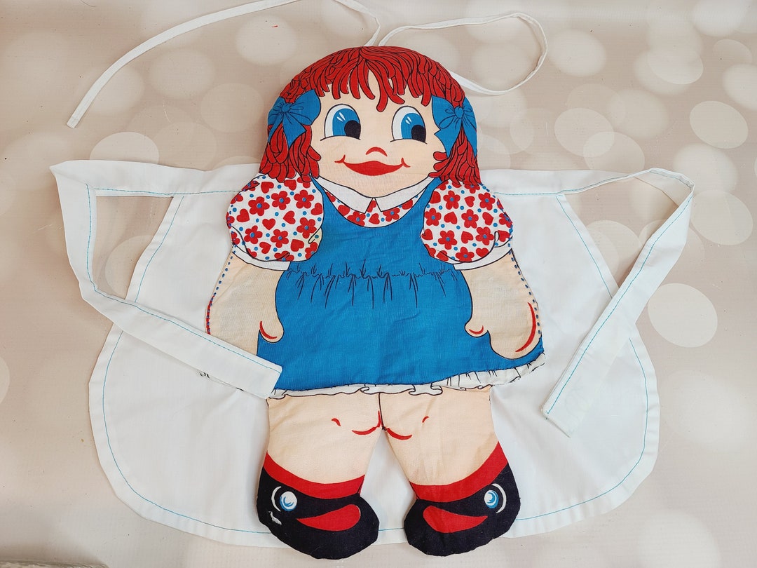 Vintage Kids Raggedy Ann Apron - Etsy