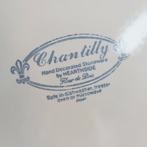 Vintage Chantilly Stoneware Plates Set of 4 - Etsy