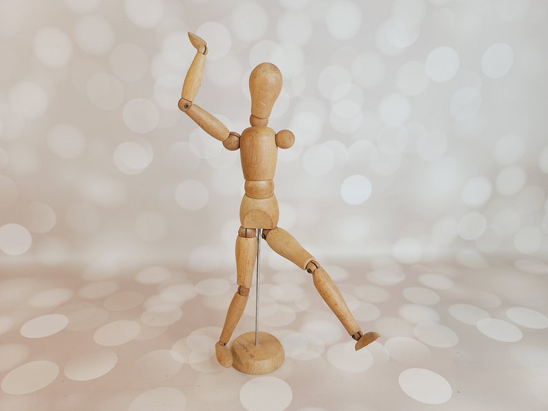 Vintage Articulated Wood Model Anatomy - Etsy