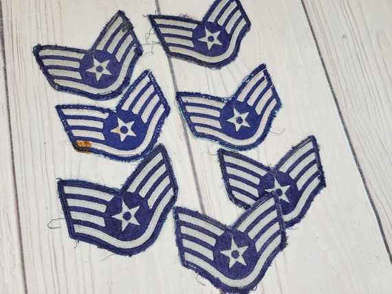 Vintage Airforce Rank Patch Set of 7 - Etsy