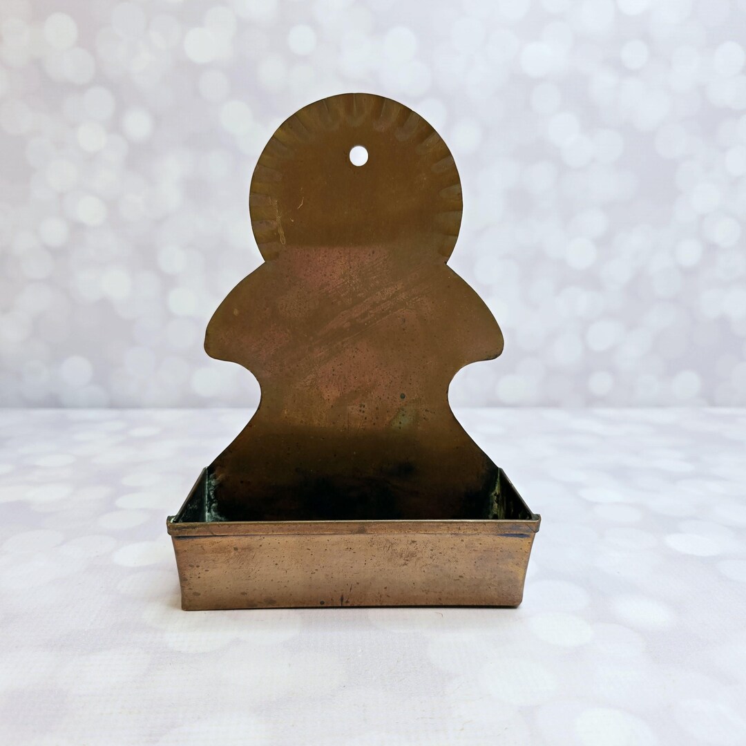 Vintage Copper Match Holder - Etsy