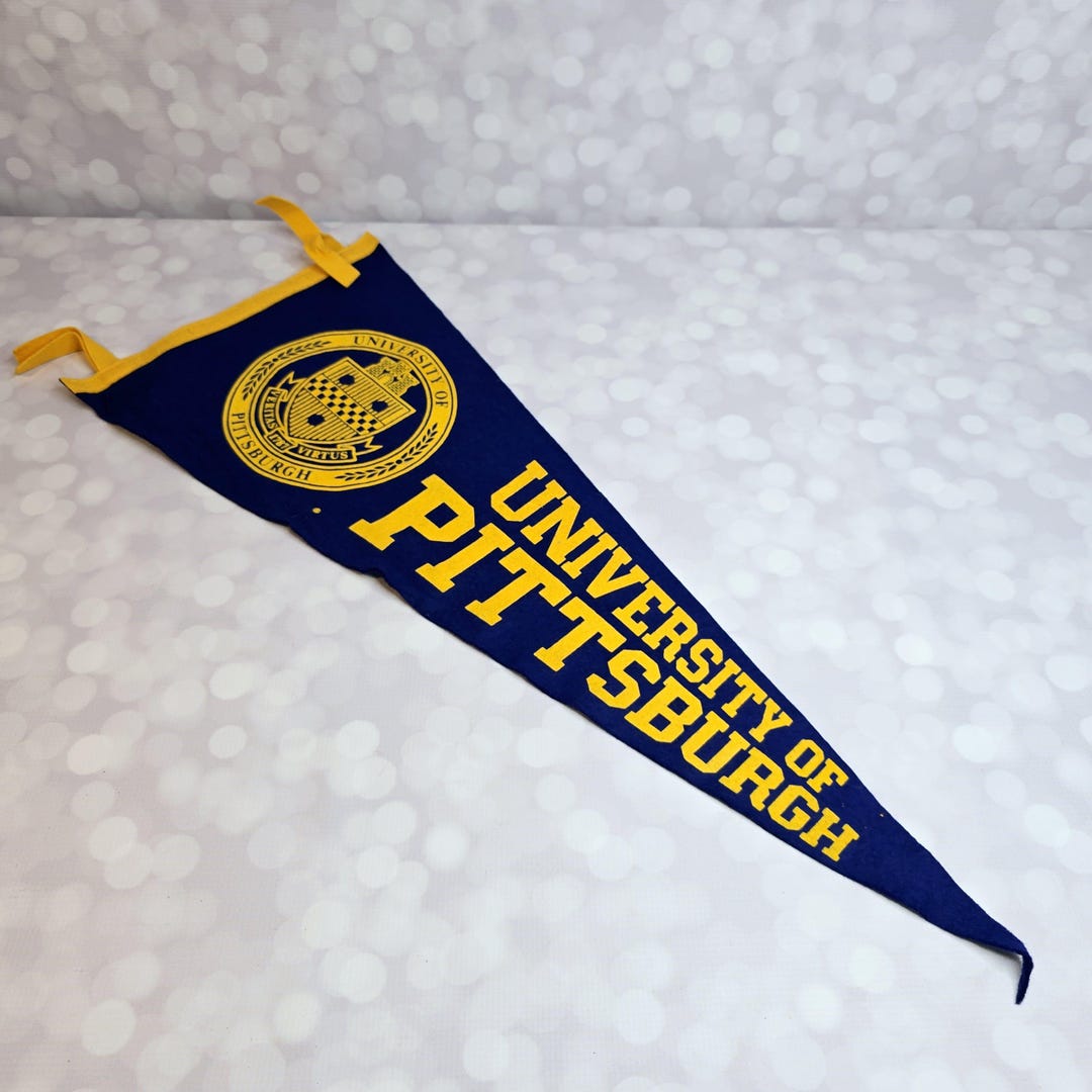 Vintage University of Pittsburgh Pennant - Etsy