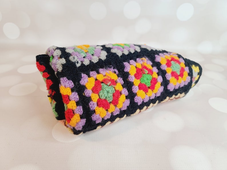 Vintage Granny Square Sofa Scarf - Etsy