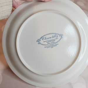 Vintage Chantilly Stoneware Plates Set of 4 - Etsy