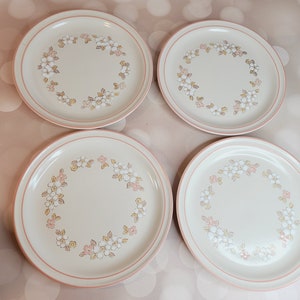 Vintage Chantilly Stoneware Plates Set of 4 - Etsy