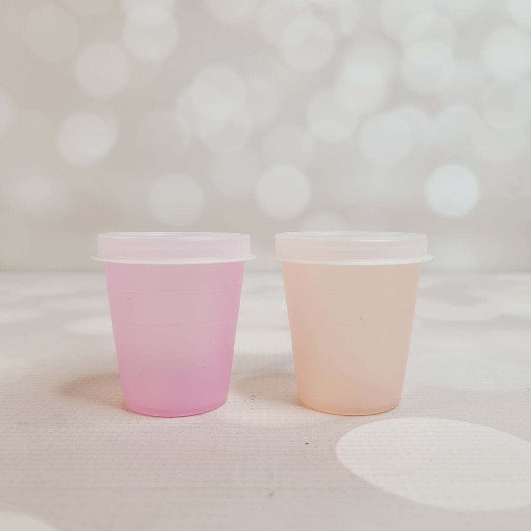 Vintage Tupperware Shot Glass With Lid, Condiment Cup, Set of 2 - Etsy