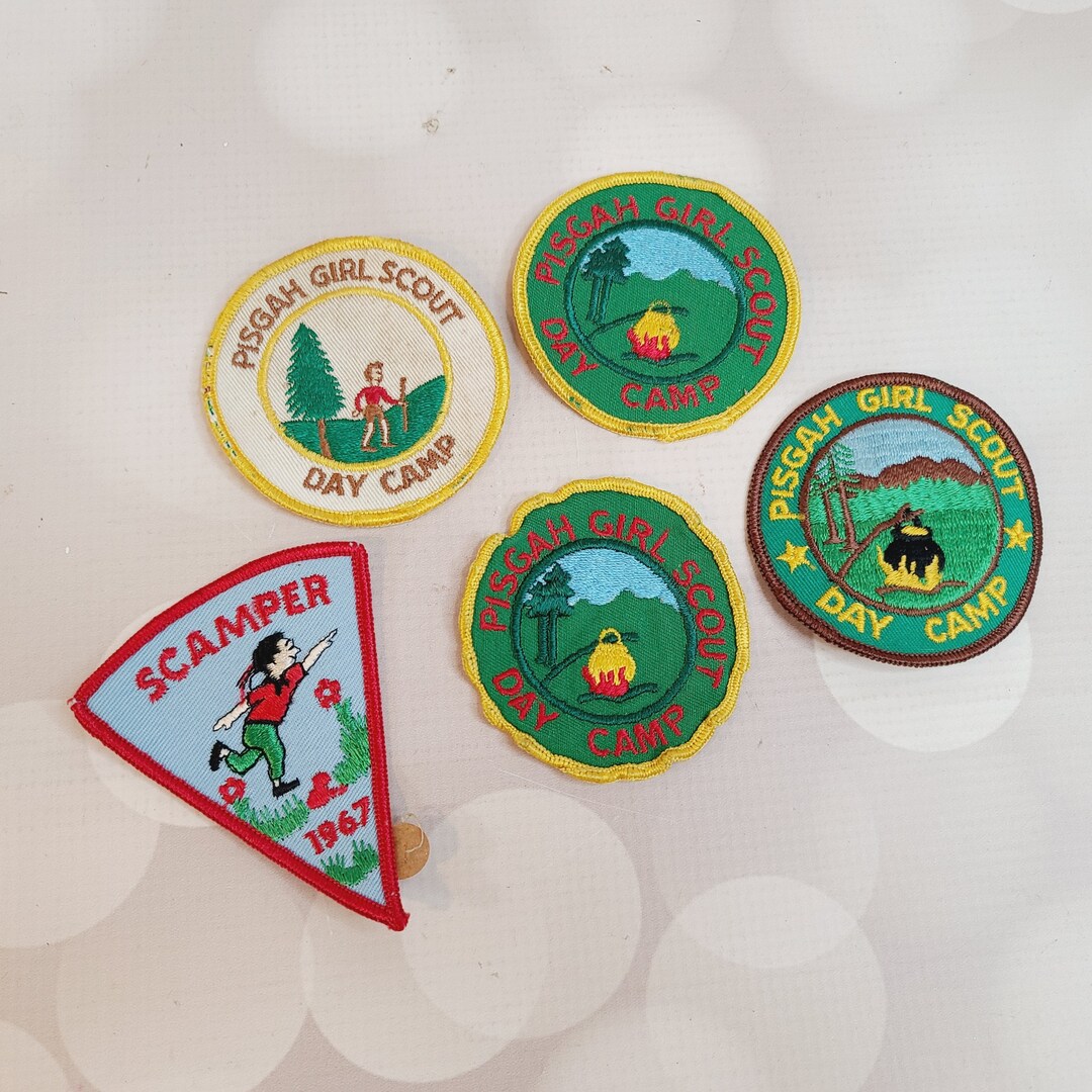 Vintage Girl Scout Patches, Set of 5 - Etsy
