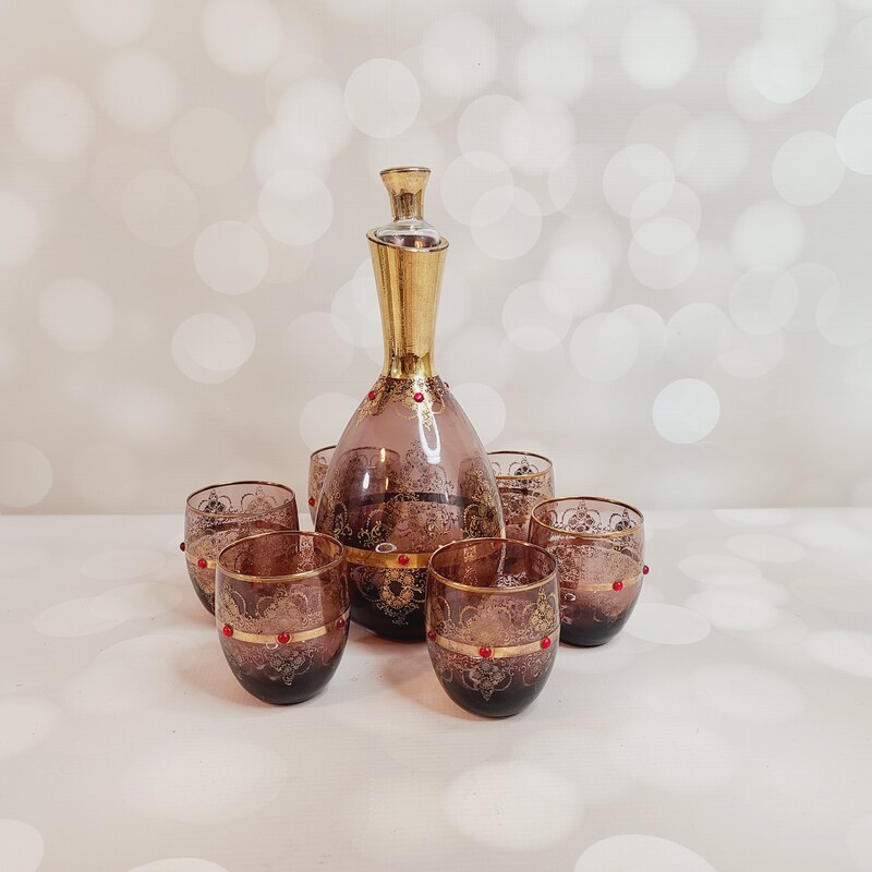 Vintage Decanter Set - Etsy