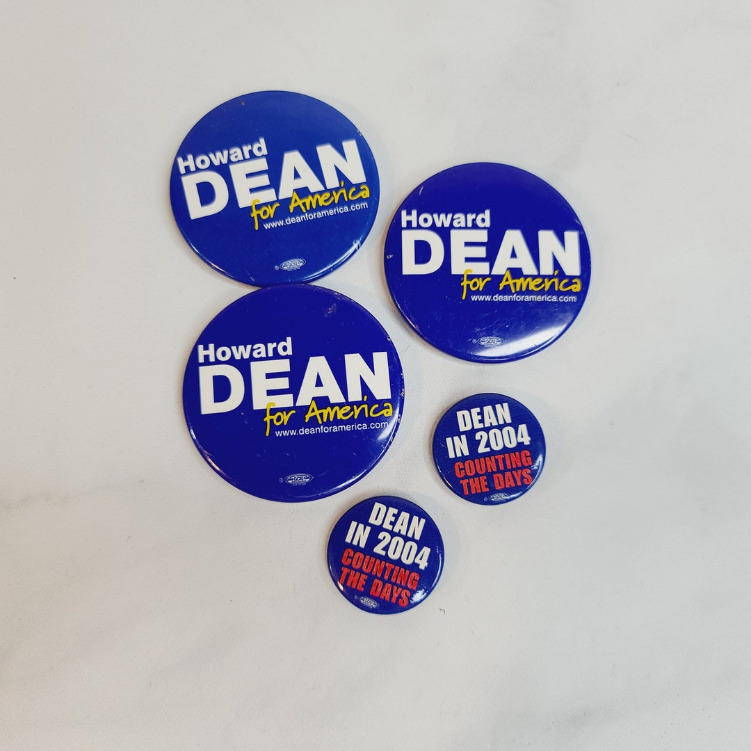 Vintage Howard Dean Political Button Lot - Etsy