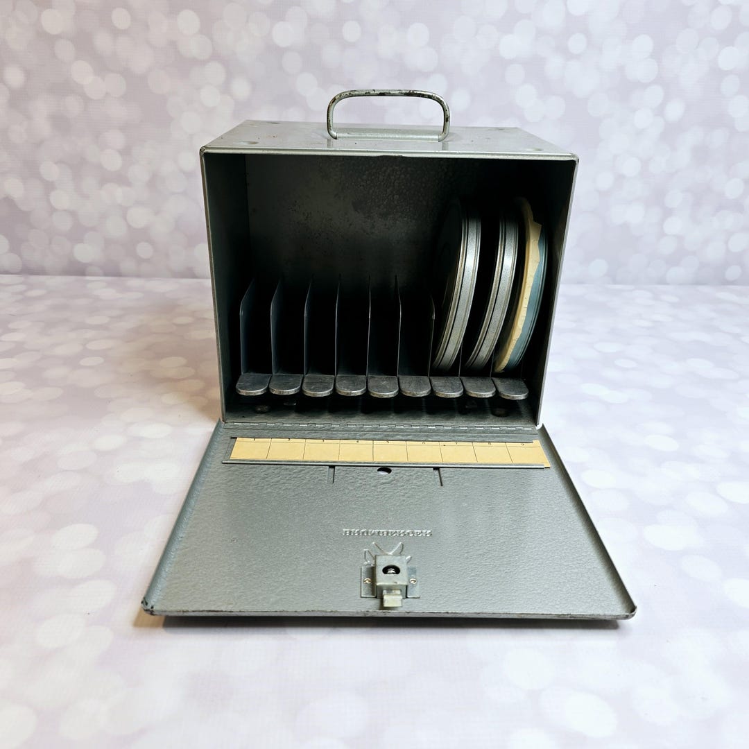 Vintage Brumberger Film Reel Box - Etsy