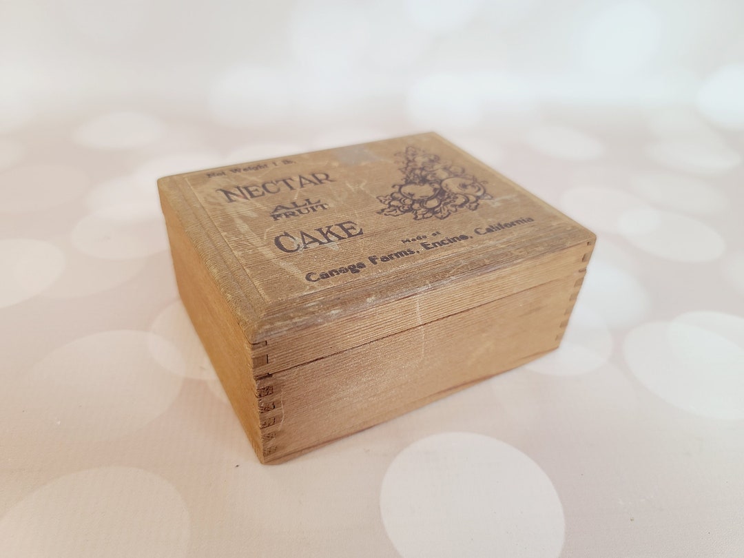 Vintage Mini Fruit Cake Box, Canoga Farm, Encino CA - Etsy
