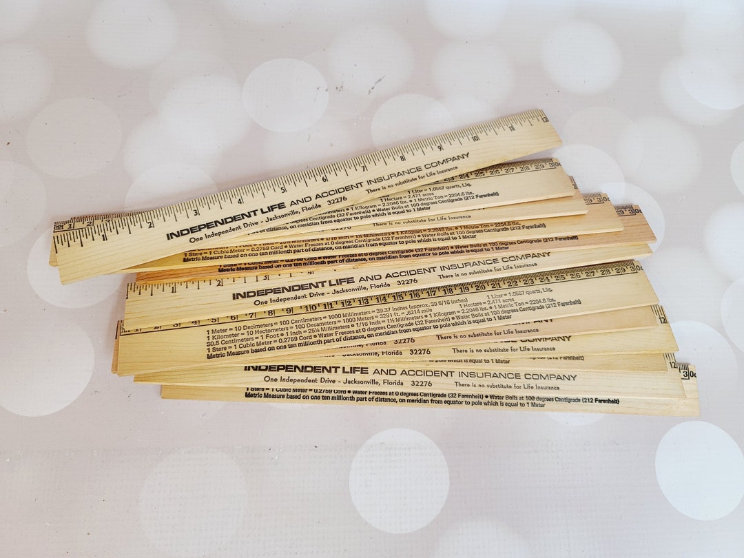 Vintage Advertising Rulers, Set of 12 - Etsy