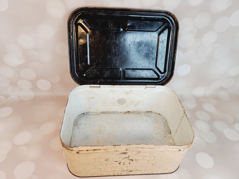 Vintage Metal Bread Box - Etsy