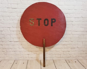 Vintage Stop Sign - Etsy