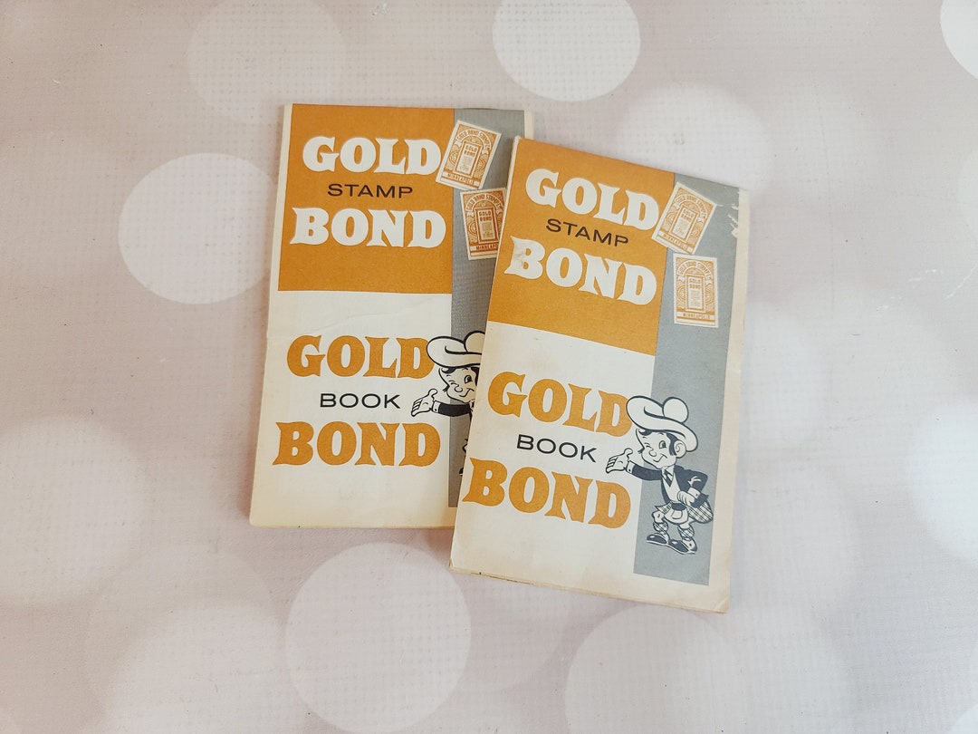 Vintage Gold Bond Books, Set of 2 - Etsy