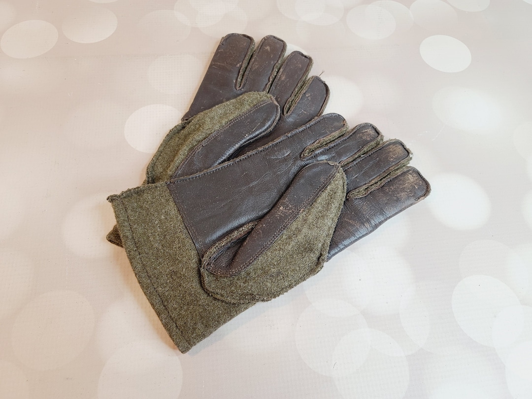 Vintage WWII Military Gloves - Etsy
