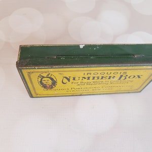 Antique Iroquois Number Box - Etsy